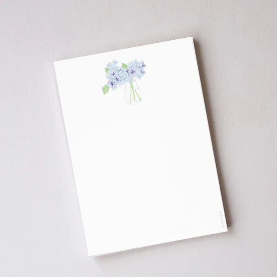 Hydrangea Notepad – Heather Bleu Home